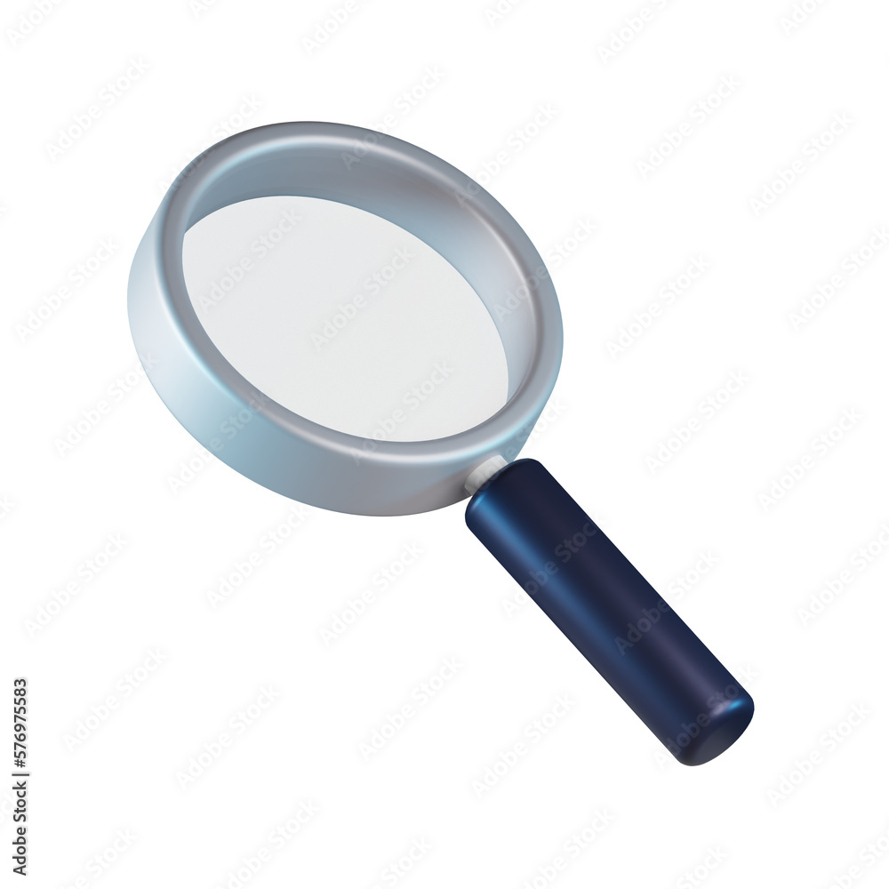 Zoom Tool 3D Icon Stock Illustration | Adobe Stock