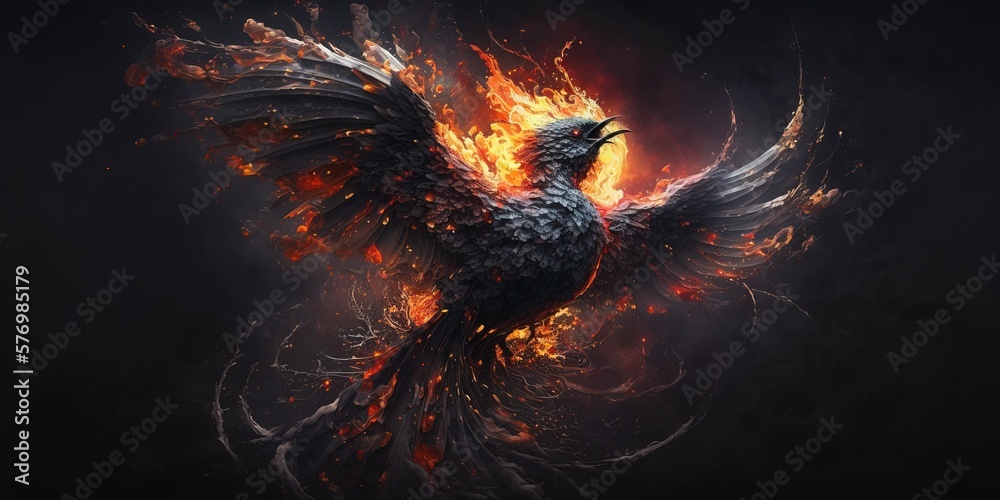 Phoenix, Fantasy scenery, Rebirth, Concept art, Illustration ...