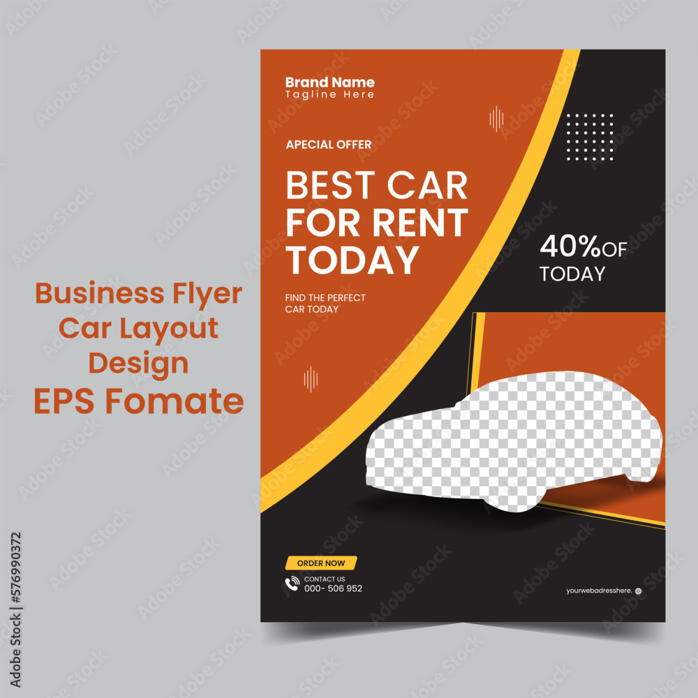 Business Flyer Car Layout Design. social media post, Luxury car, car ...
