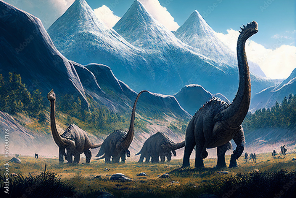 Roaring dinosaur. Mesozoic era carnivorous dinosaur. illustration ...