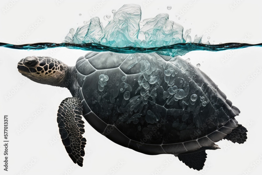 An underwater representation of the worldwide issue of trash floating ...