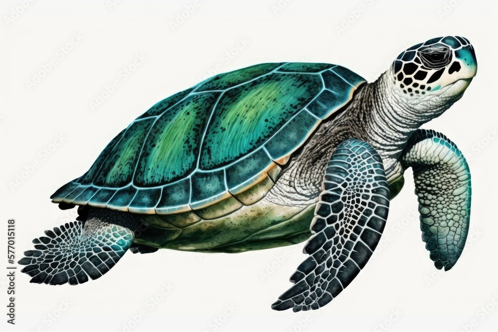 Green Sea Turtle Drawing