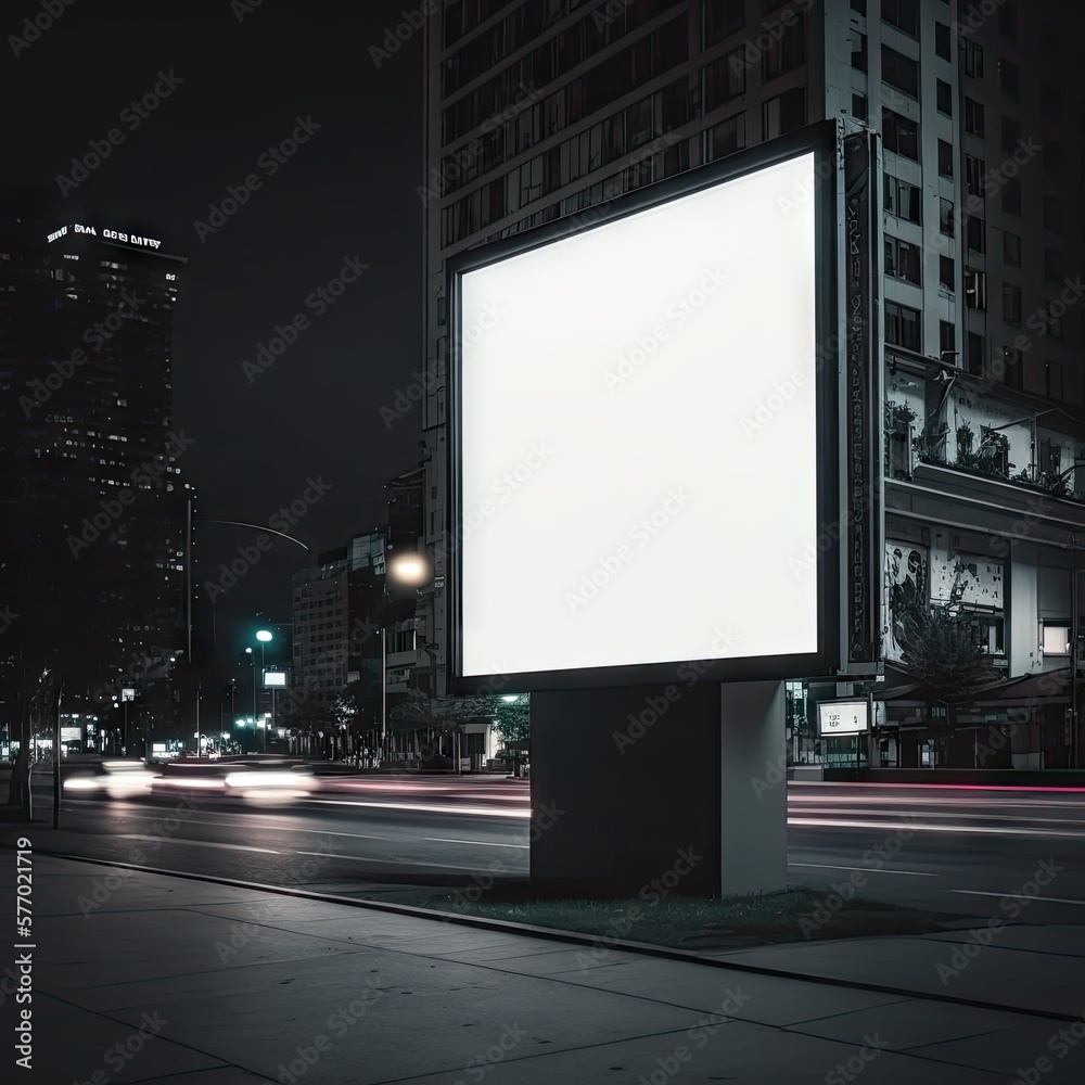 Billboard layout. Outdoor advertising, billboard for advertising for ...