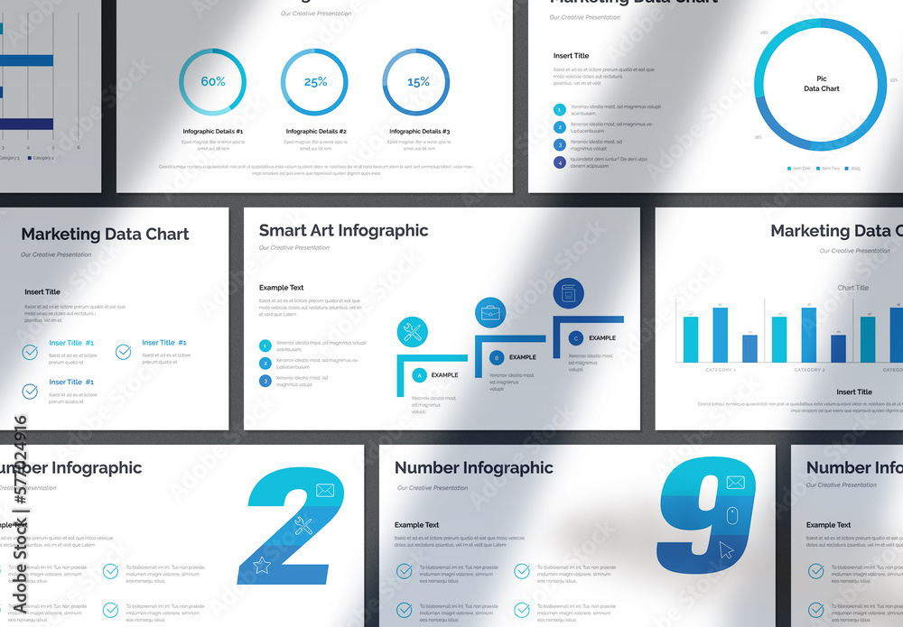 Numbering Infographic And Data Chart Stock Template | Adobe Stock