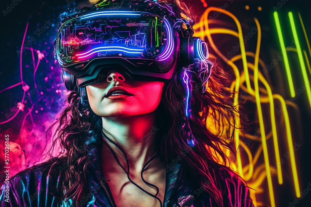 Metaverse digital cyber world technology, metaverse gameFi NFT game ...