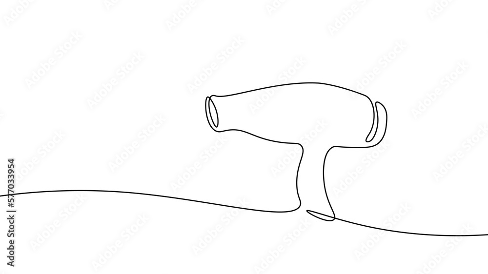 Hair Dryer Design Sketch