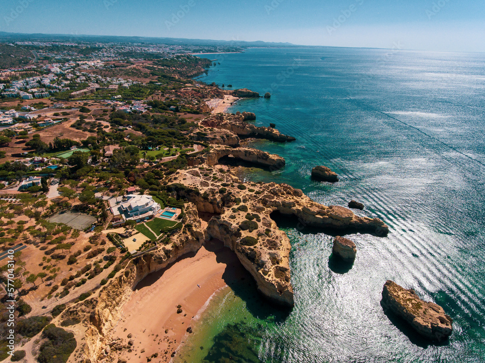 Aerial photos of Algarve Coast in Faro, Portugal capture the region's ...