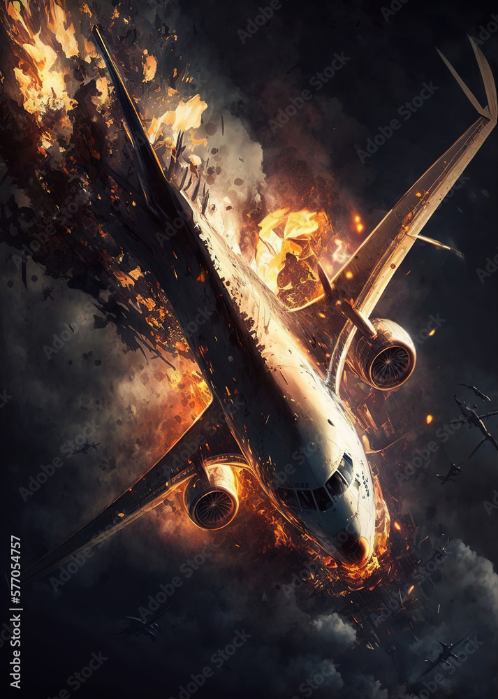 Plane Crash Art