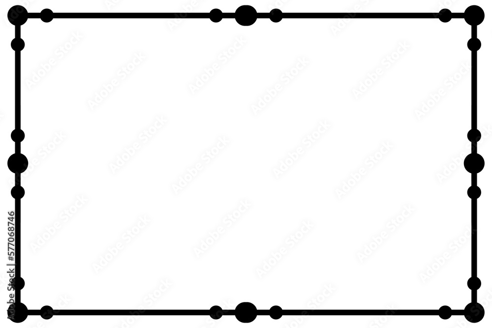 Artistic horizontal border and frame Stock Illustration | Adobe Stock