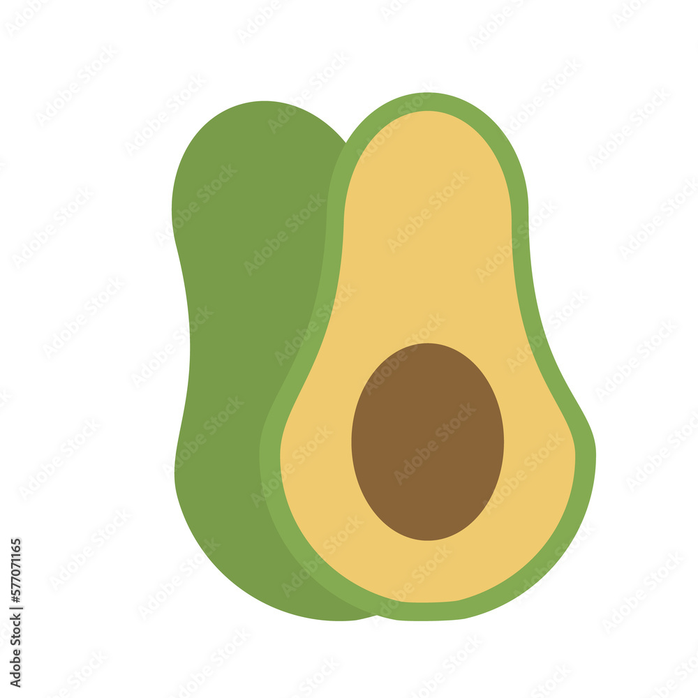 avocado icon PNG image with transparent background Stock Illustration ...