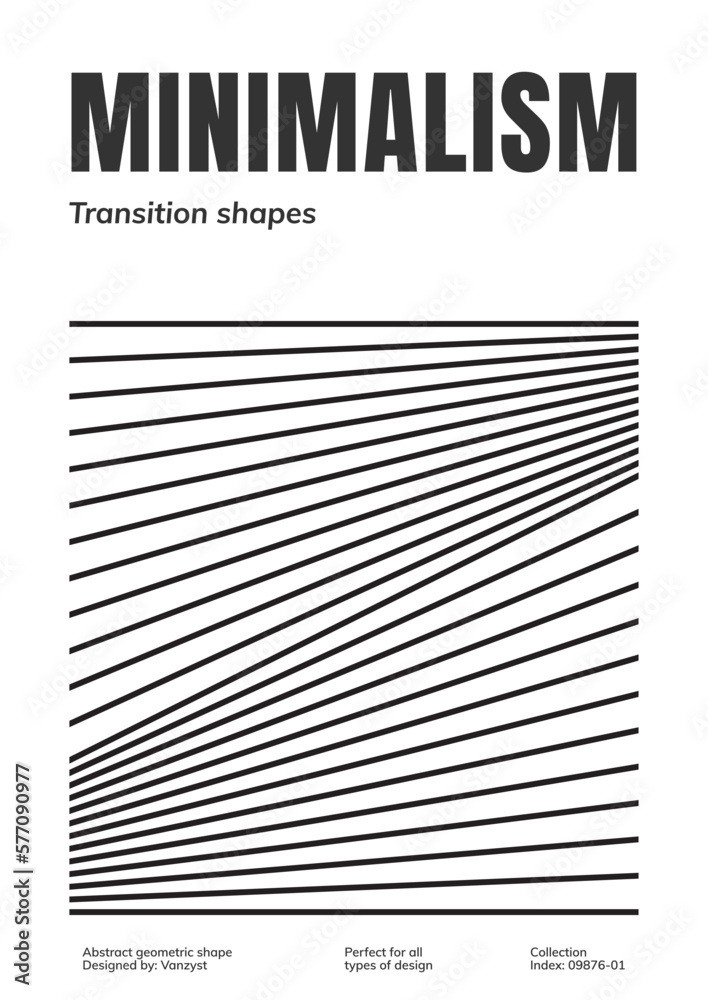 Poster template graphic design in Brutalism style. Vector cover Stock ...