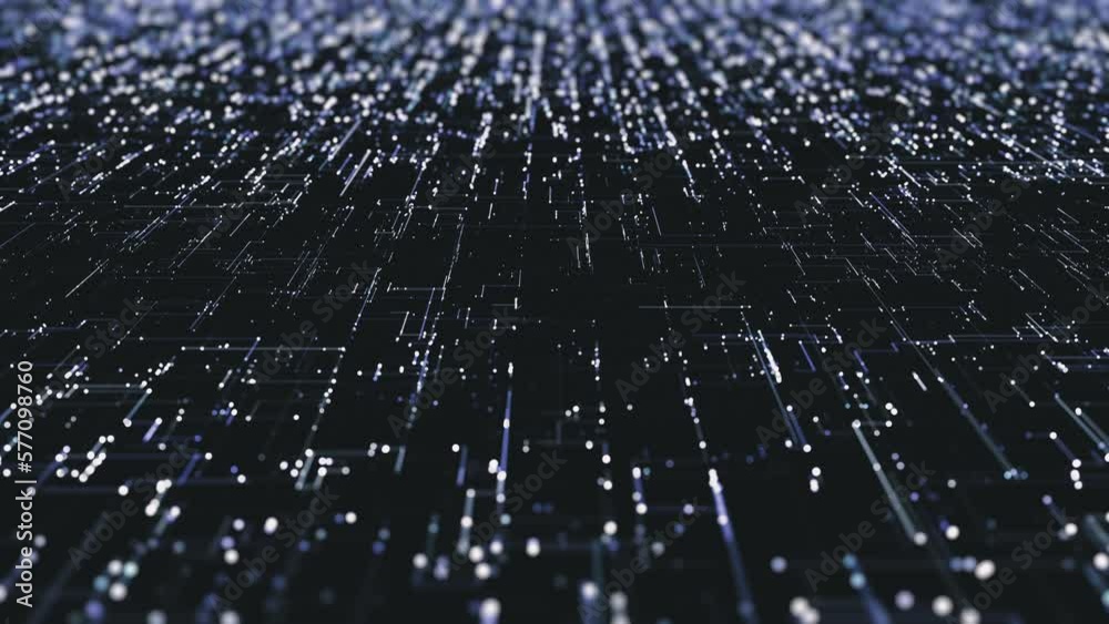 Abstract Digital Data Hitech Background/ 4k animation of an abstract high technology wallpaper ...