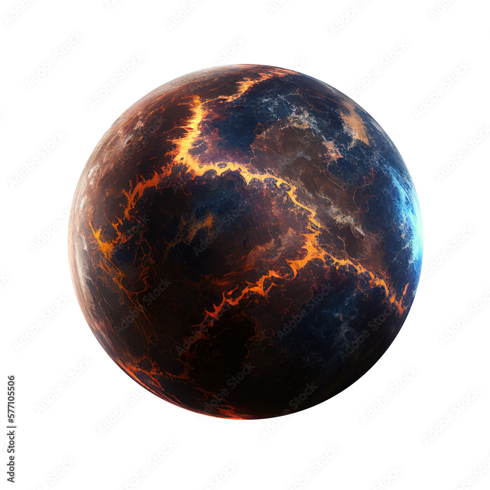 Imagery of imaginary planets for your cosmic image. Ai generated. Stock ...