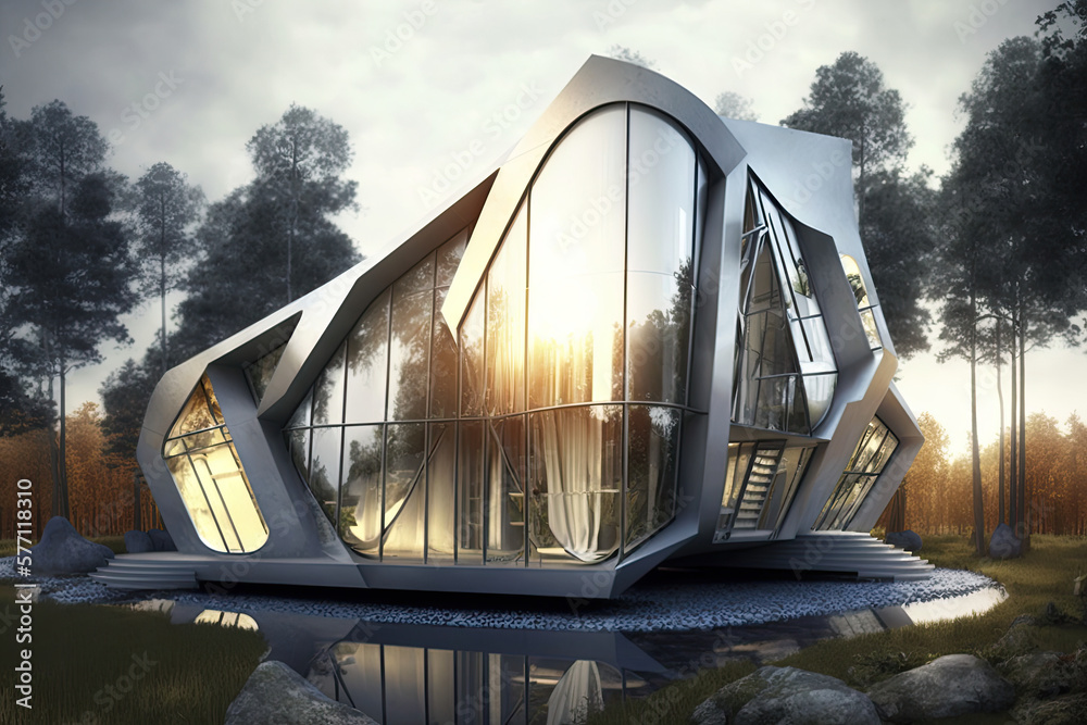 Eco-Friendly Homes of the Future Sustainable Living for Tomorrow AI ...