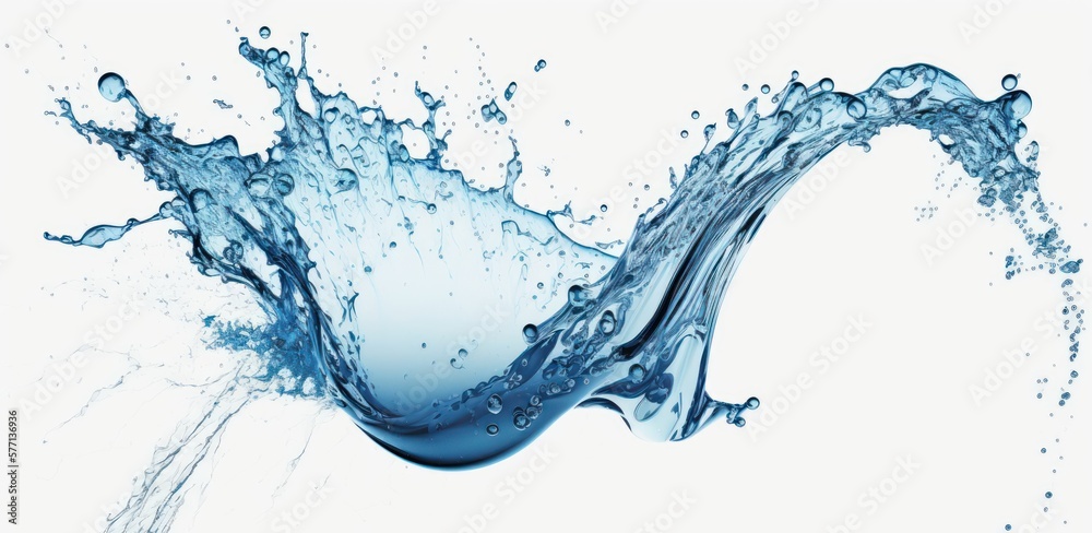 Water splash,water splash isolated on white background, AI generated ...
