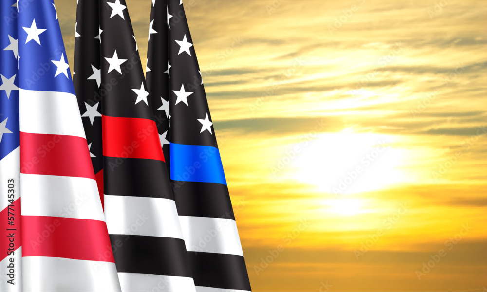 Thin Red and Blue Line. Firefighter Flag. Remembering, memories on ...