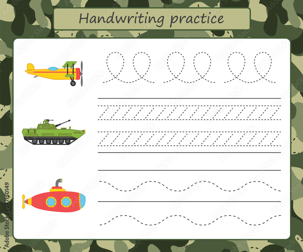 Game for preschool children. Handwriting practicle. The practice of ...