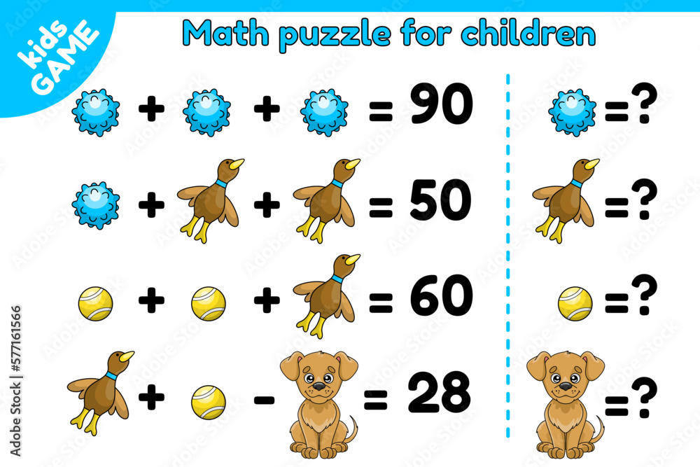 Math Puzzles For Kids