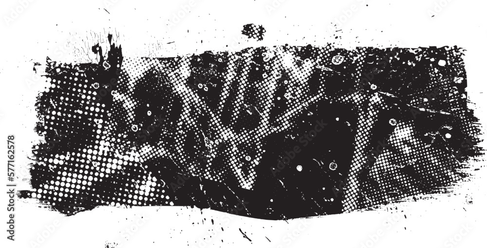 Glitch distorted grungy isolated banner . Design element for brochure ...