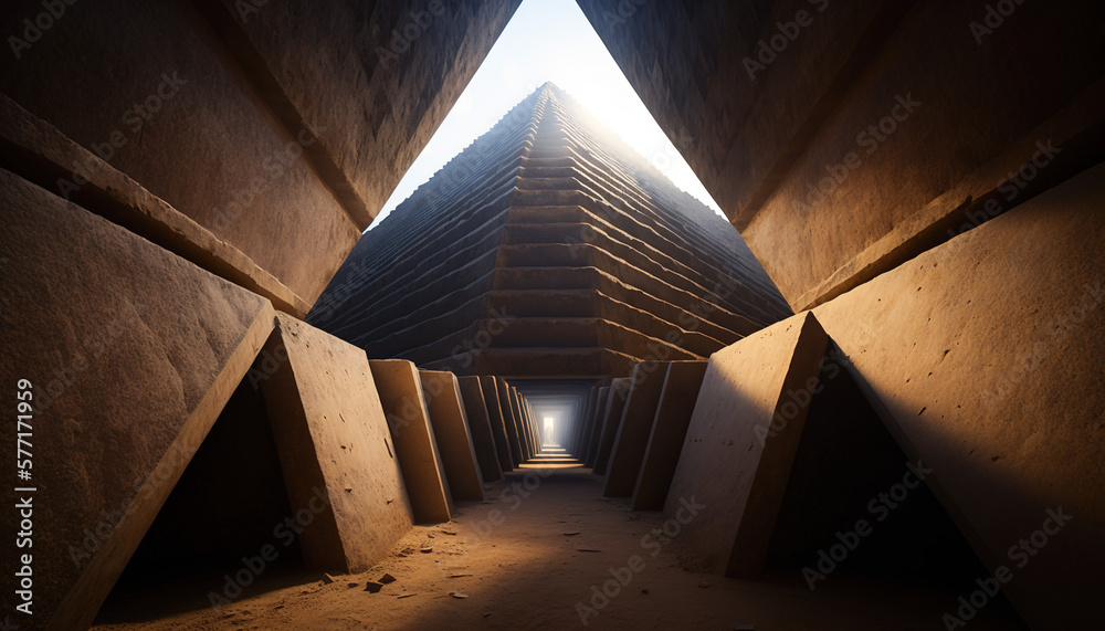 Exploring the Secrets of the Pharaohs, the Hallways of an Egyptian ...