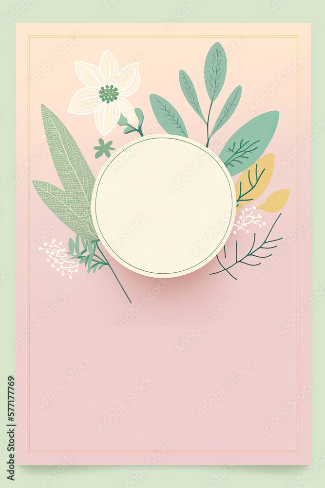 Flyer for naturopath with place holder, created with AI generative ...