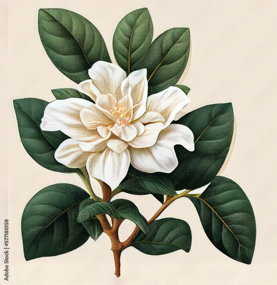 Gardenia Flower Art