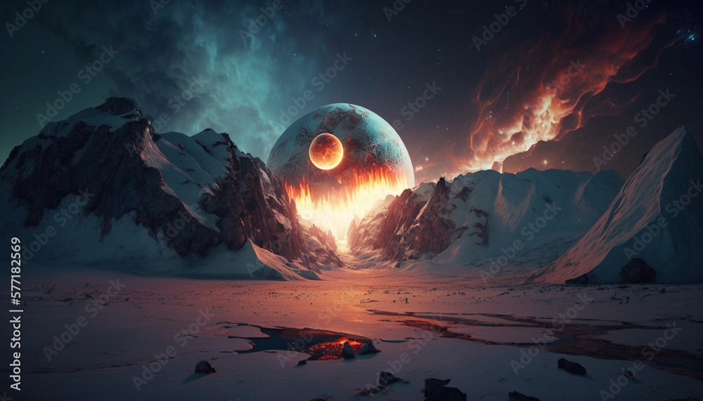 Planets Crashing Wallpaper