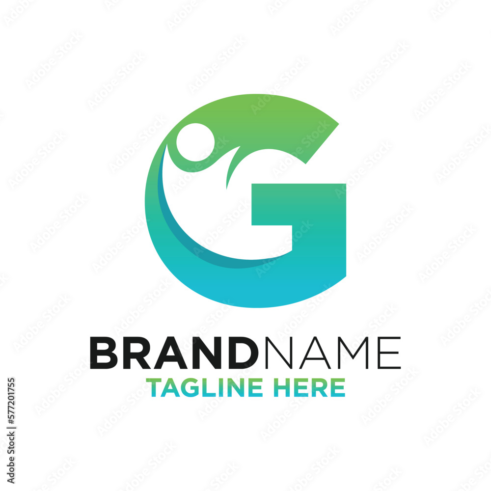 Letter G People Logo Design Template Inspiration, Vector Illustration ...