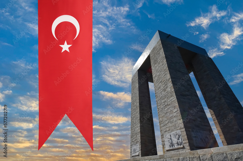 18 March memorial monument for soldiers who died in Canakkale war in ...