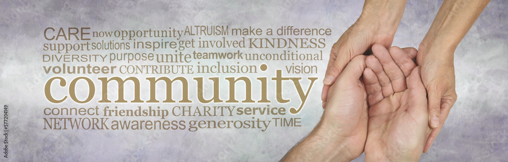 Your Community is there to support you Word Cloud Concept - female ...