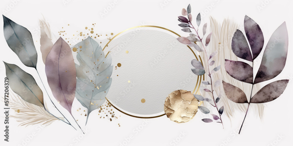 Minimal Outline Border with White Background in Beige, Sage, and Soft ...