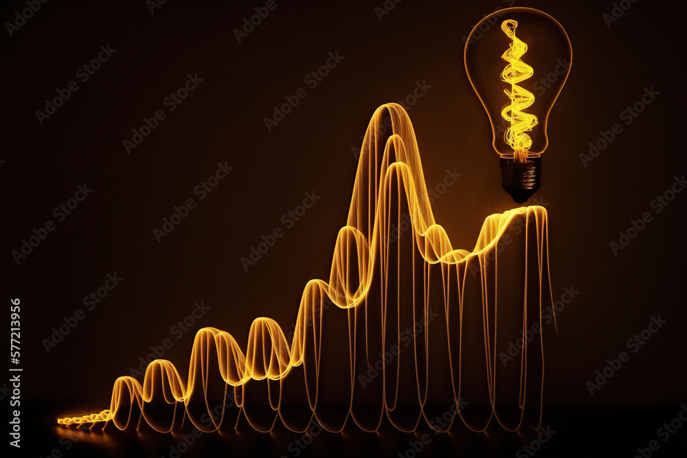 Wire filament of an incandescent light bulb , concept of Voltage Supply ...