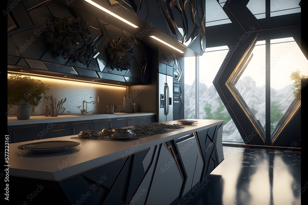 Futuristic Kitchen Design with Ultra-Luxury Features and Intricate ...