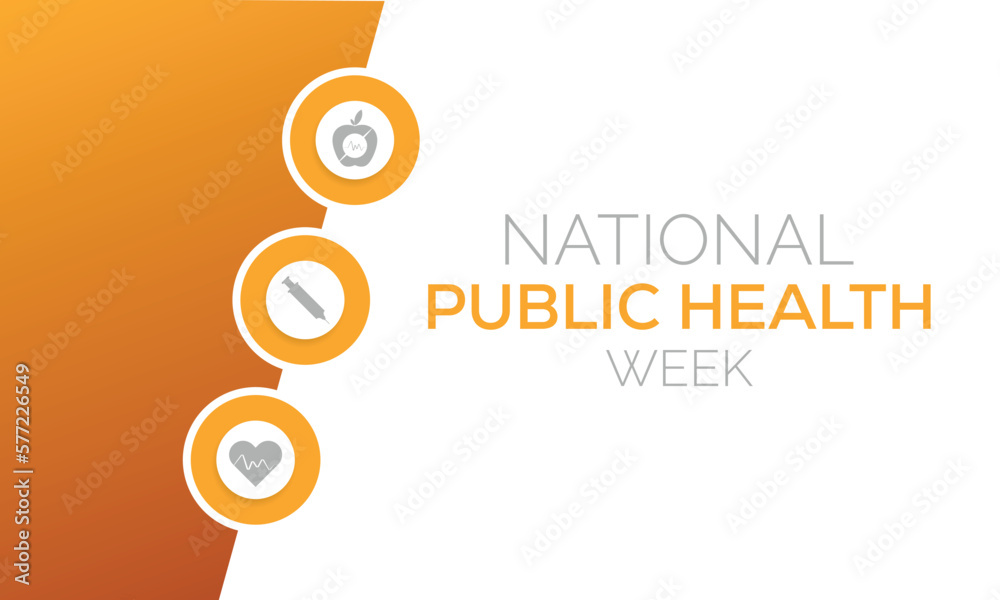 Vector illustration on the theme of NATIONAL PUBLIC HEALTH awareness ...