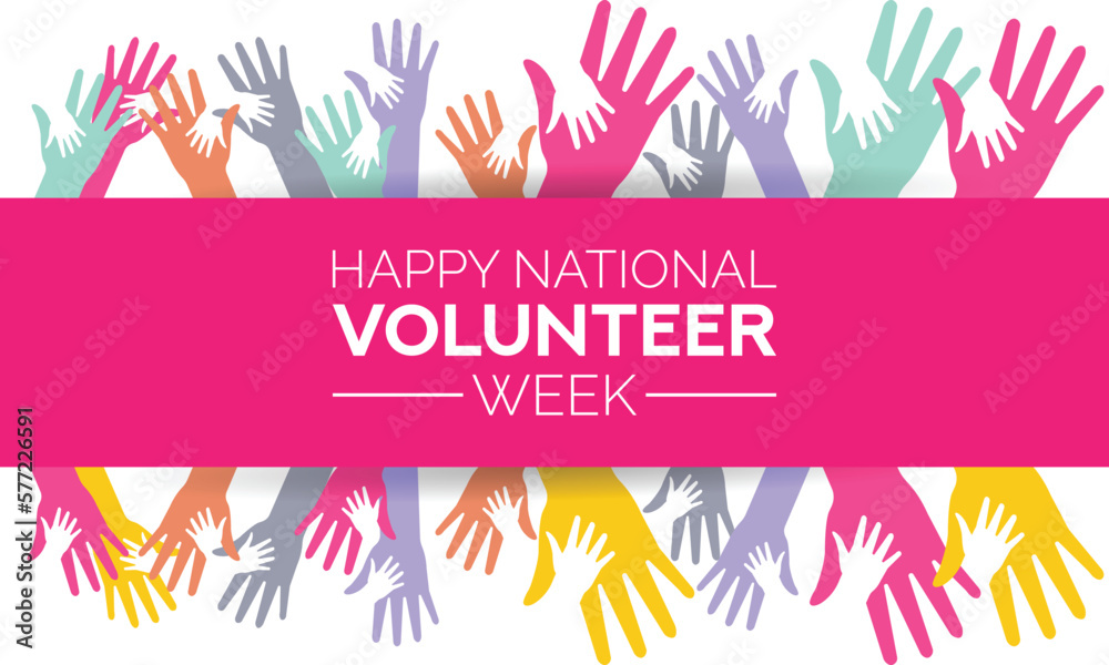 Vector illustration on the theme of NATIONAL VOLUNTEER awareness Week ...