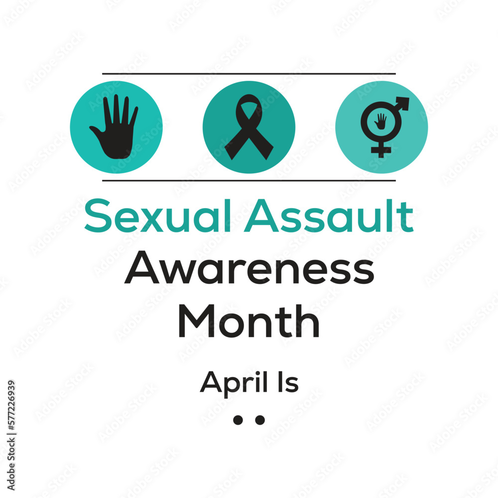 Vector illustration on the theme of SEXUAL ASSAULT AWARENESS MONTH ...