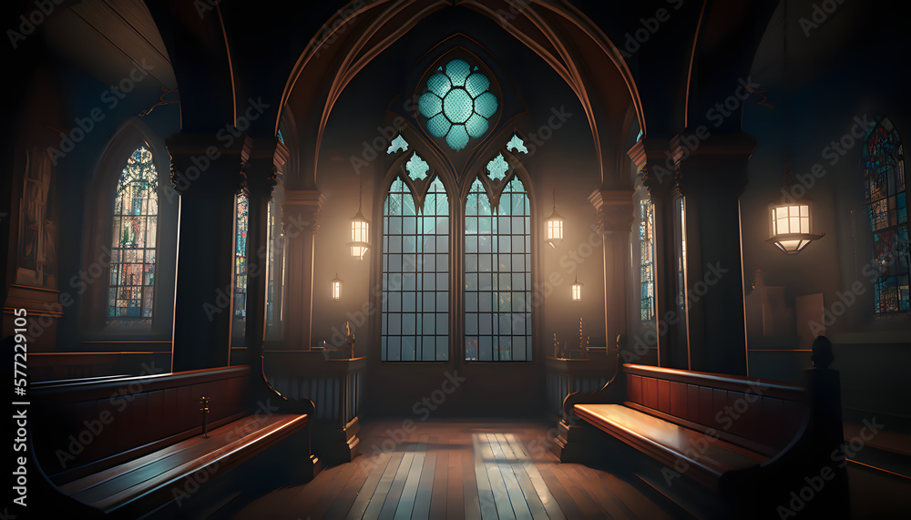 Church Interior Night