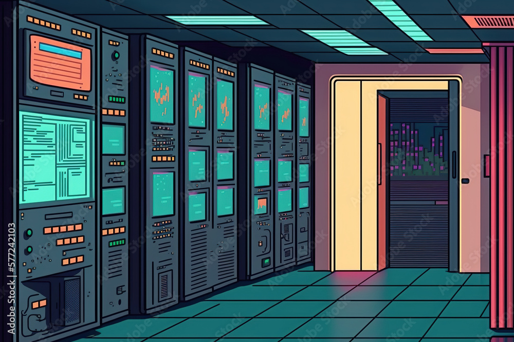 Performance data is displayed on the server computers' KVM displays in ...