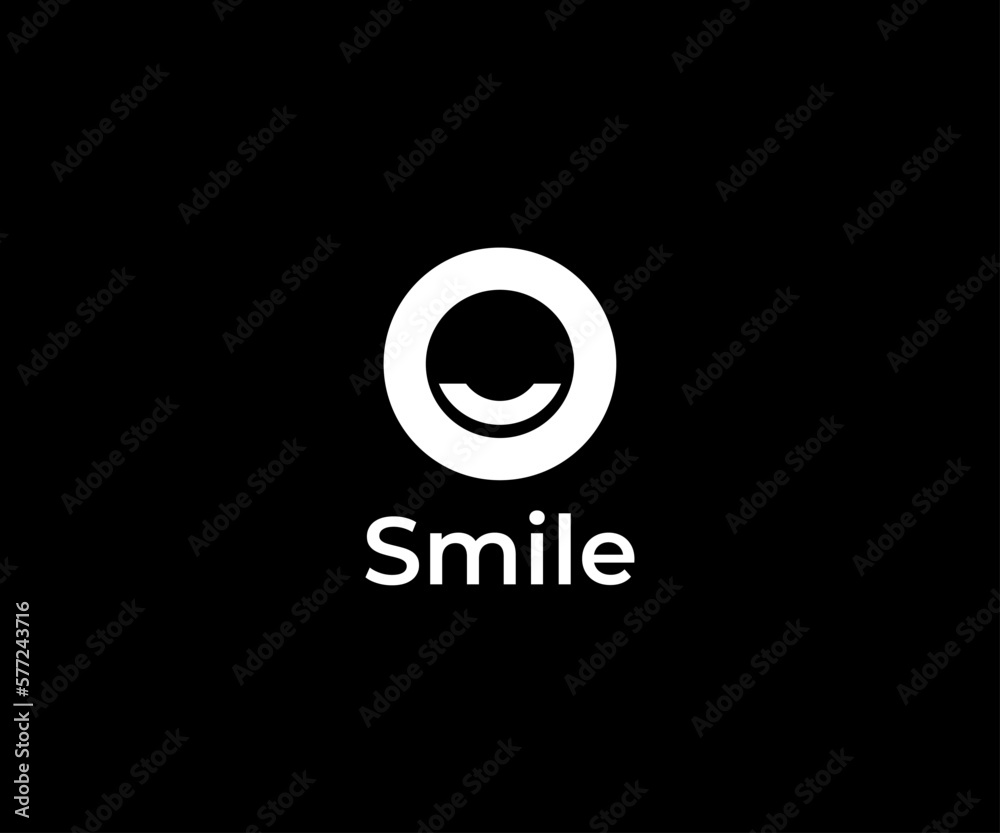 smile logo vector logo templet. Stock Vector | Adobe Stock