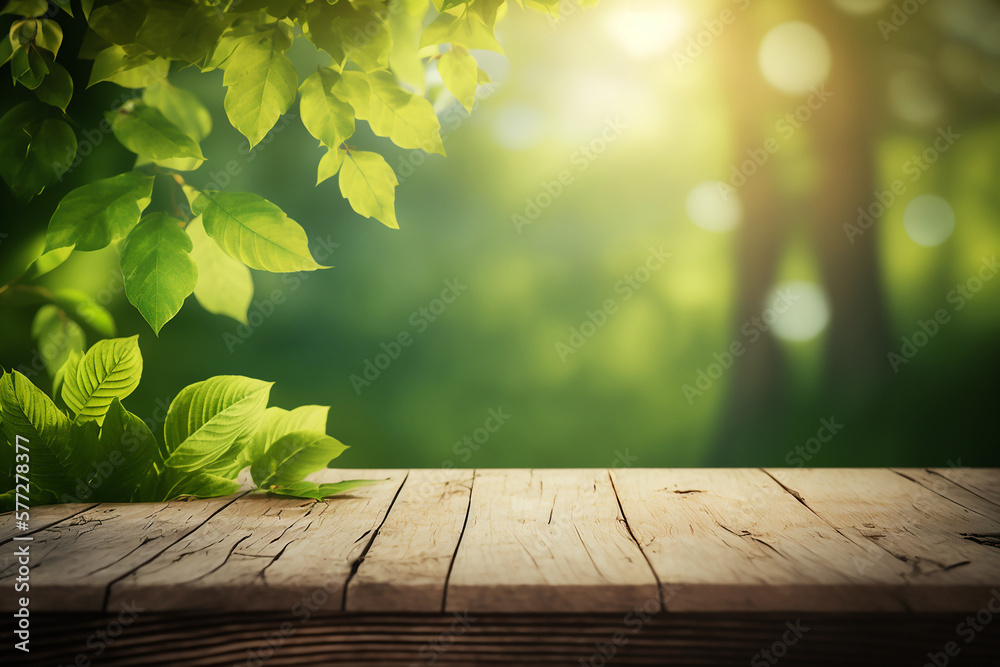 Beautiful spring background with green juicy young foliage and empty ...
