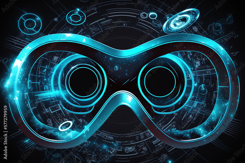Endless Infinite Symbol Of A Virtual Reality Game Or Future Internet