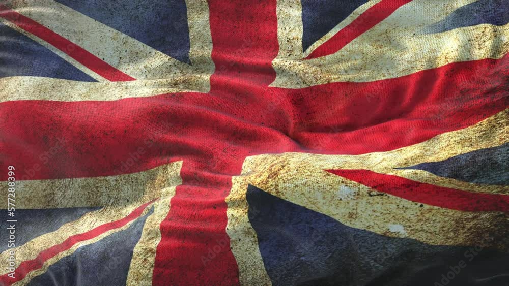 United Kingdom flag background wavy 4k resolution, 60 fps Stock Video ...