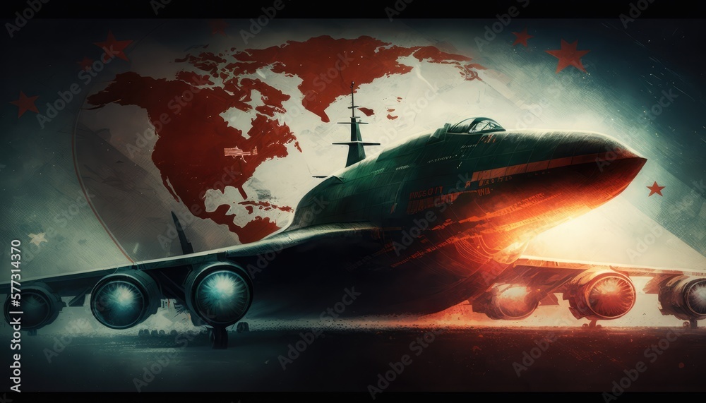 Vintage Cold War Era Illustration - Ideal for Political and Military ...