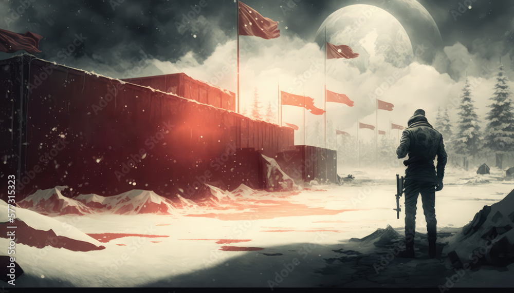 Chilling Cold War Concept Background - Perfect for History-themed ...