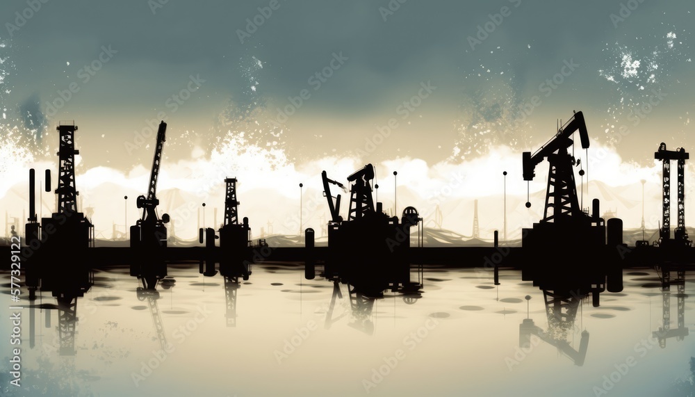 Poster Petroleum Production and Refining Illustration - Ideal for ...