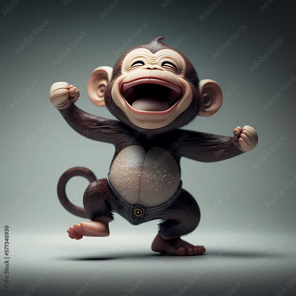 Laughing Baby Monkey