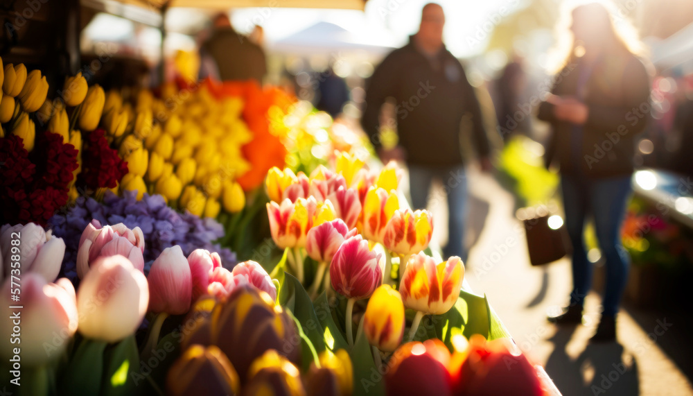 Experience the Vibrant Beautiful Colors and Aromas of Spring: Rows of ...