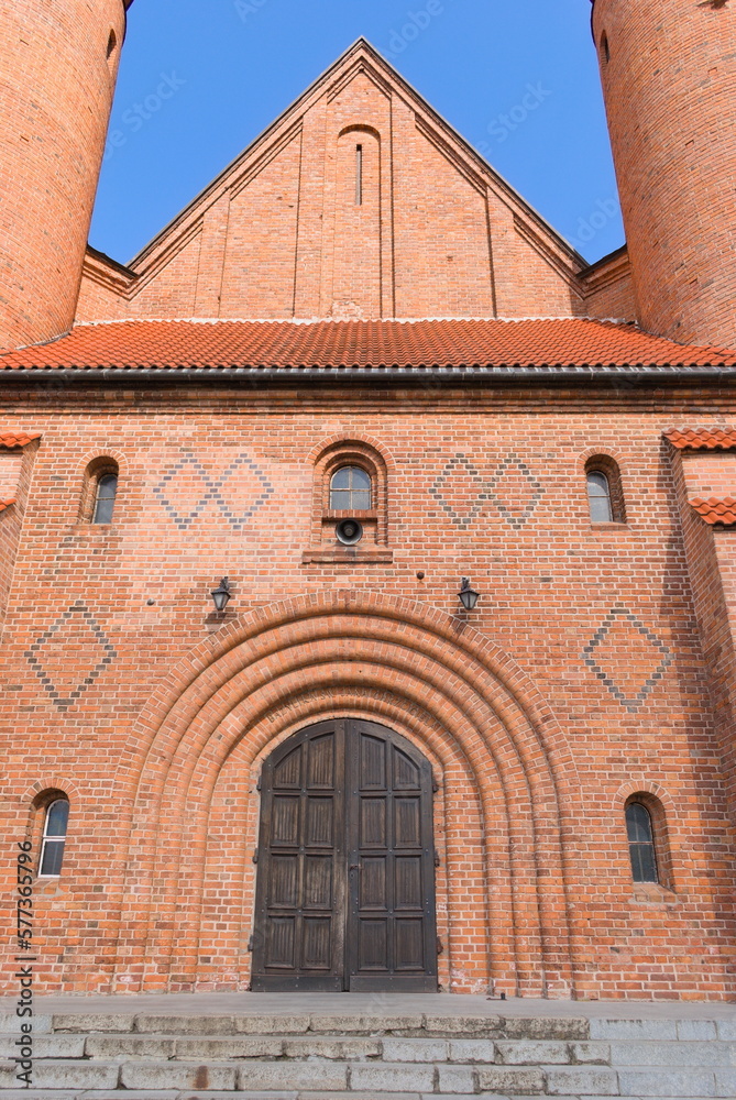 Renaissance fortified church in Brochow, where Fryderyk Chopin was ...