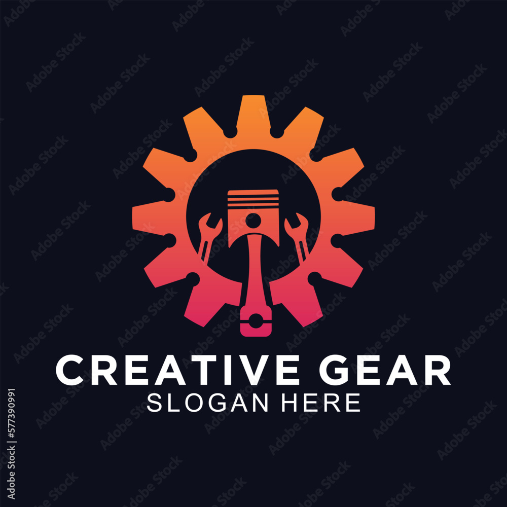 Gear Logo Design Vector