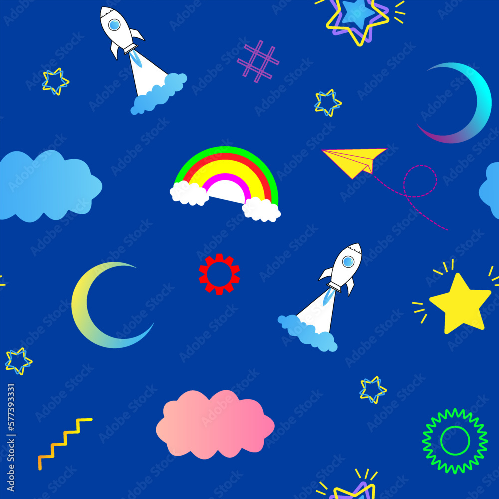 Seamless children's pattern. Background for the design of children's ...